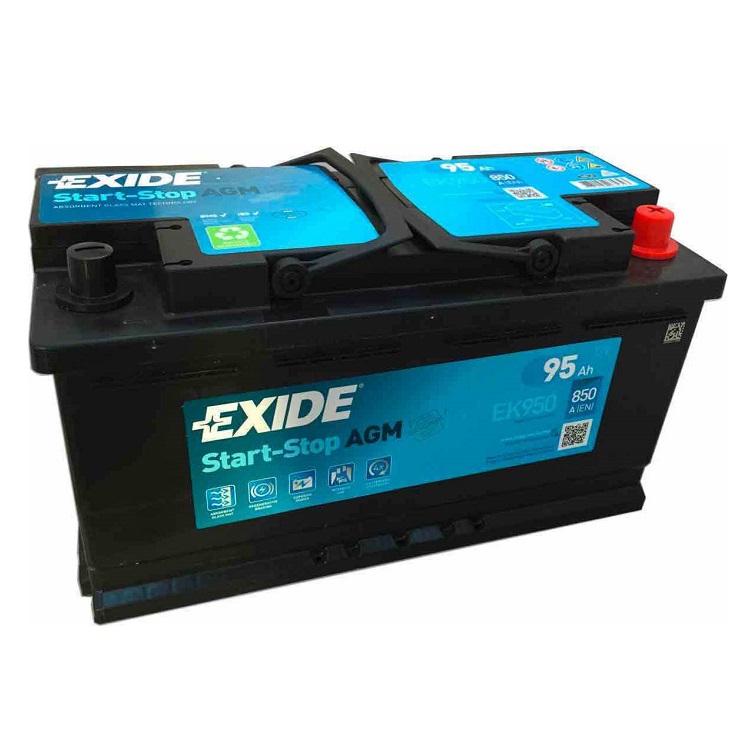 Exide EK950 Start Stop AGM Carbon Boost Techonology - Power Energy